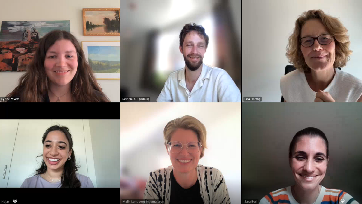 Left to right: Lynne Myers (article author, SIWI), Julius Seinen, Lisa ...